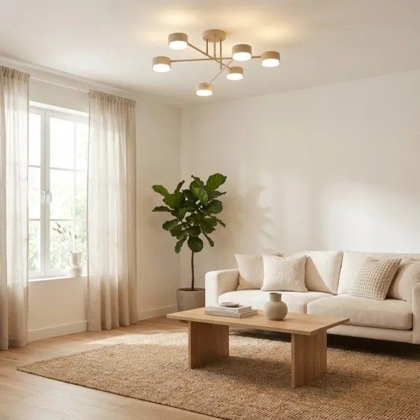 Brilagi - LED Přisazený lustr MONO 6xGX53/30W/230V béžová