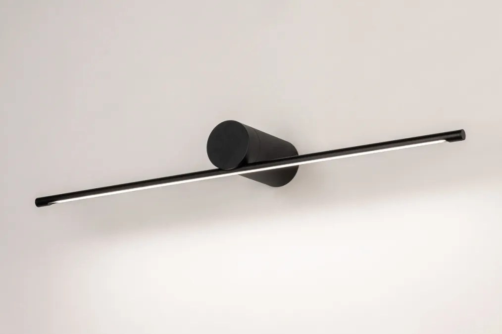 Nástěnné LED svítidlo nad zrcadlo Fox Black 60
