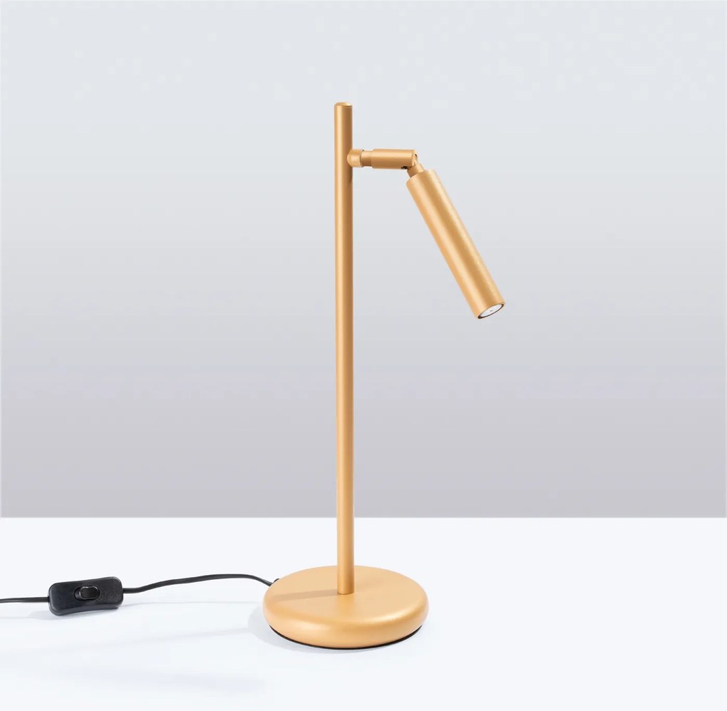 Sollux Lighting Stolní lampa PASTELO zlatá