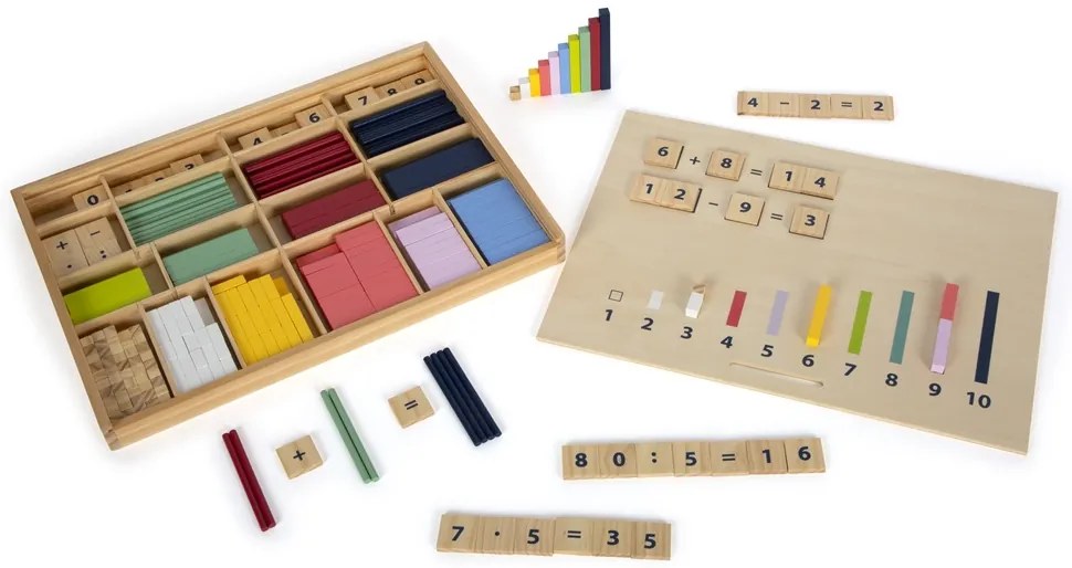 small foot Počítání v dřevěném boxu Educate