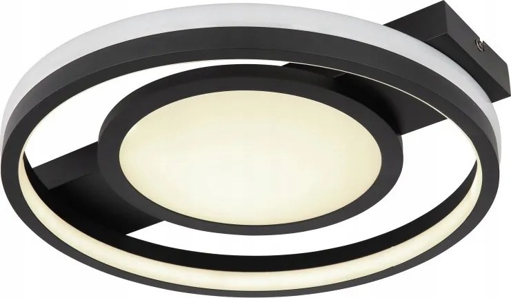stropní svítidlo Led 40W Rgb Cct Gisell s dálkovým ovládáním, stmívatelná, černá