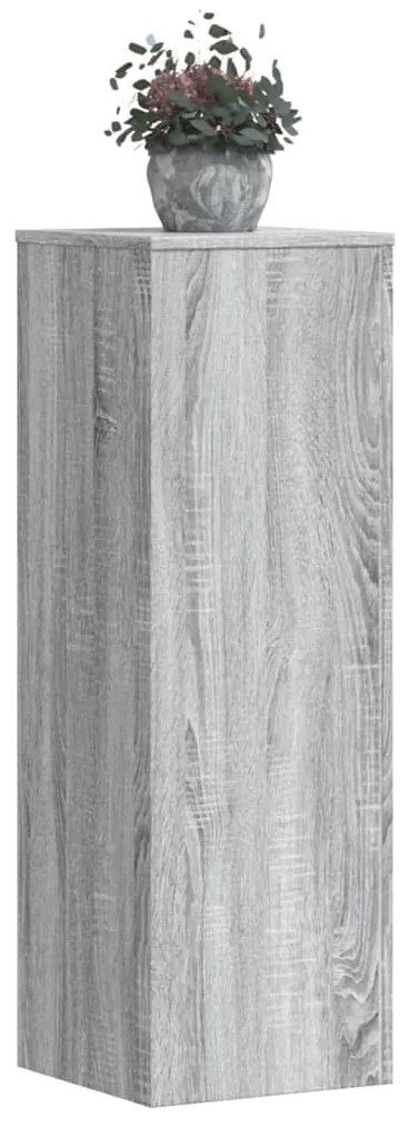 Stojany na rostliny 2 ks šedé sonoma 33 x 33 x 100 cm kompozit 3307887