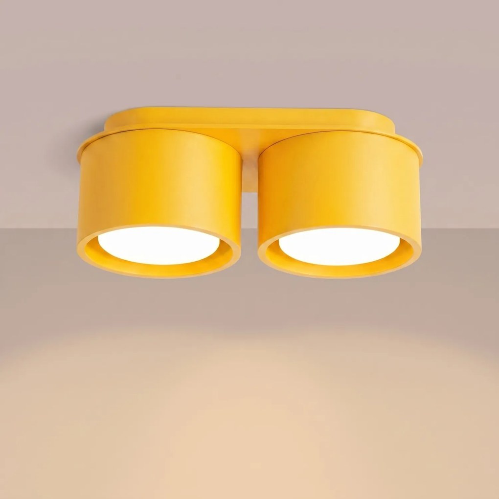 Sollux Lighting Stropní svítidlo MODO 2 žluté GX53