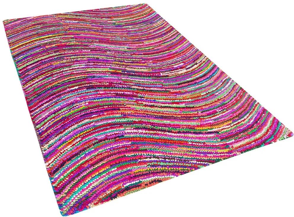 Barevný vlnitý koberec 80x150 cm - KESAN