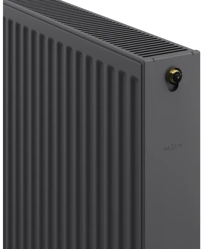 Mexen, Panelový radiátor Mexen CV22 600 x 1300 mm, spodní připojení, 2149 W, antracit - W622-060-130-66