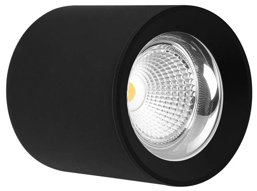 CEN RNDNE-2513040 Stropní SVÍTIDLO LED RONDO ČERNÉ 130x155mm 25W/230VAC 4000K 2500Lm 45d IP20 - CENTURY