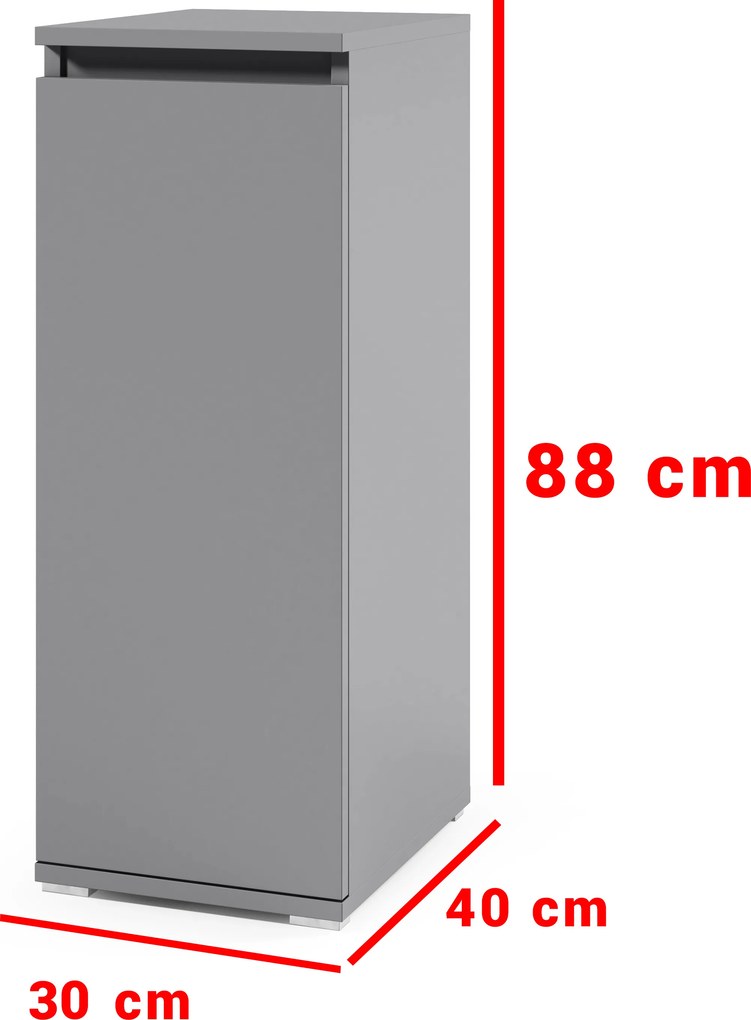 Eka Předsíňová stěna s čalouněnými panely Trinity 28 - Grafit / Okrová 2325