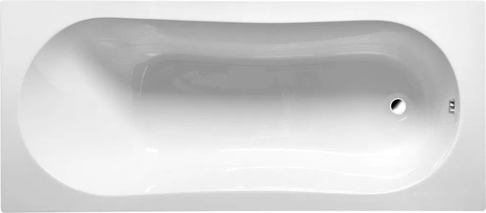 Aqualine Aqualine, JIZERA vana 160x70x39cm bez nožiček, bílá, G1670