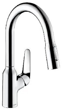 Hansgrohe Focus M42 - Dřezová baterie M429-H180 s výsuvnou sprškou, chrom 71801000
