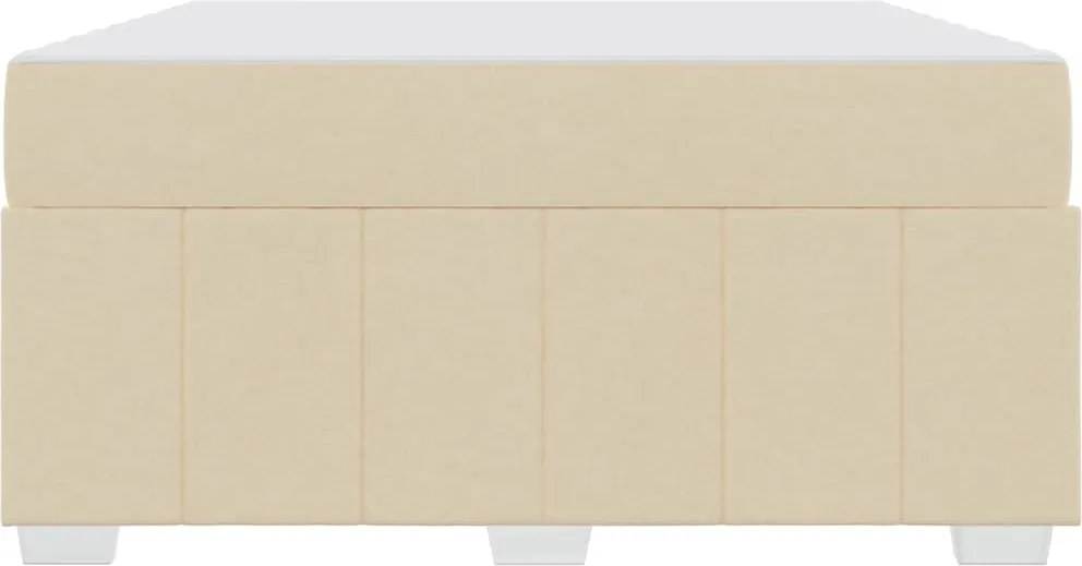 Rám postele s matrací Krémová 140 x 200 cm textil 3398291