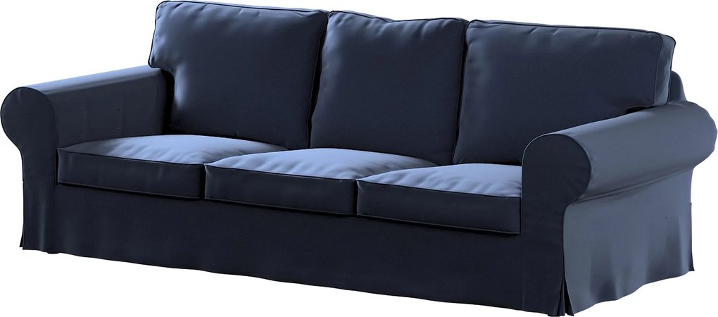 Potah na pohovku IKEA Ektorp 3-místná rozkládací, NOVÝ MODEL 2013 barva tmavě modrá látka sametová