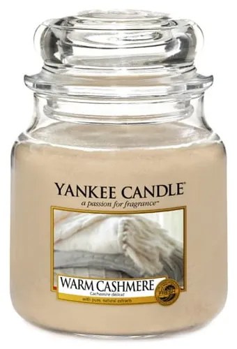 Vonná svíčka Yankee Candle Hřejivý Kašmír, doba hoření 65 - 90 hodin