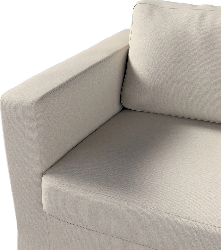 Potah na pohovku IKEA Karlstad 3-místná, nerozkládací, dlouhý barva šedá látka pletený vzor
