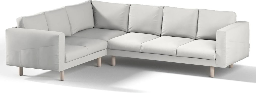 Potah na pohovku IKEA Norsborg rohová 5-místná barva šedá látka pletený vzor