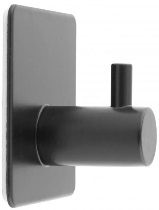 Erga Pad, samolepící háček na ručníky 4,5x4,5 cm (4ks), černá matná, ERG-YKA-CH.PAD-4-BLK