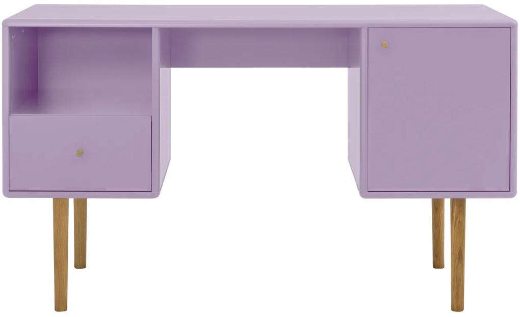 OnaDnes -20% Fialový lakovaný pracovní stůl Tom Tailor Color Living 130 x 50 cm