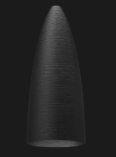 Doxis Pollux 450 Textured závěsné led designové svítidlo Barva: Černá/bílá matná, Chromatičnost: 3000K Push dim