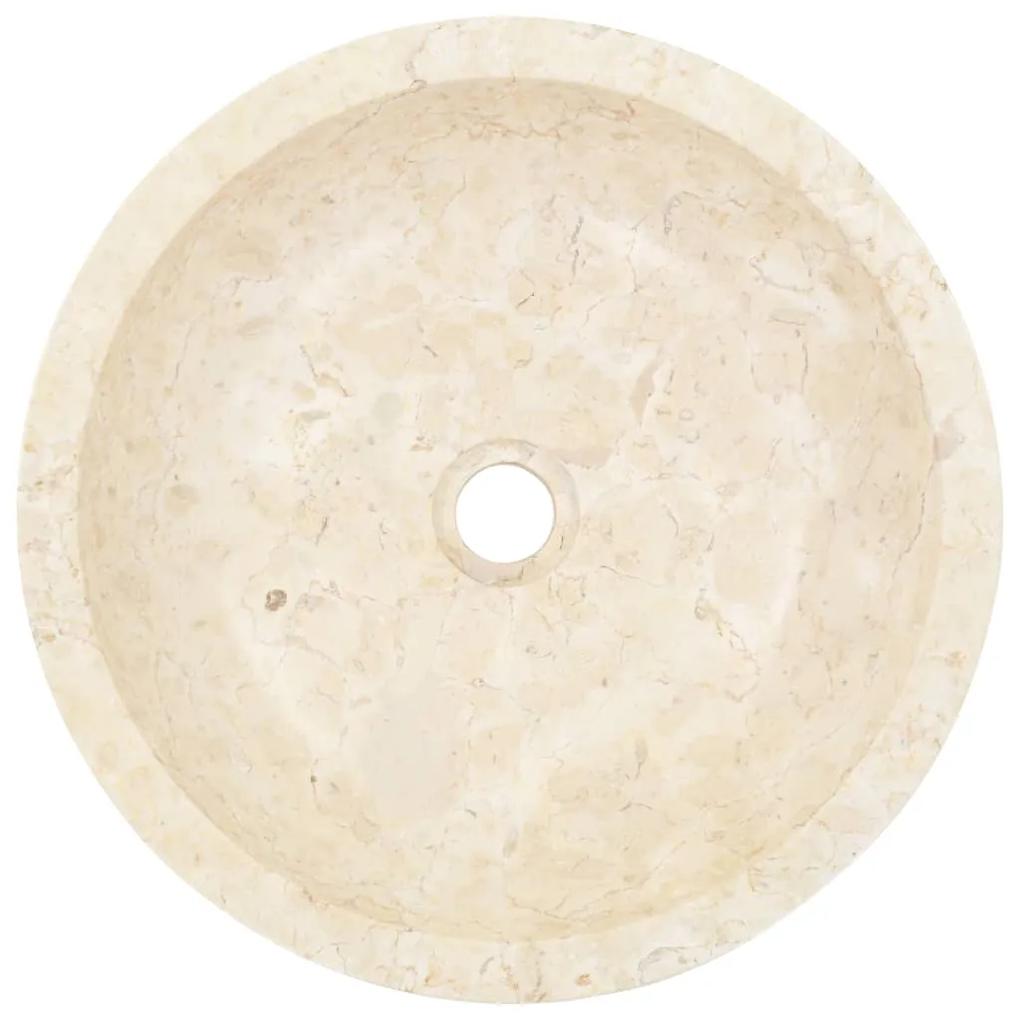 Umyvadlo - mramor - krémové | 40x12 cm