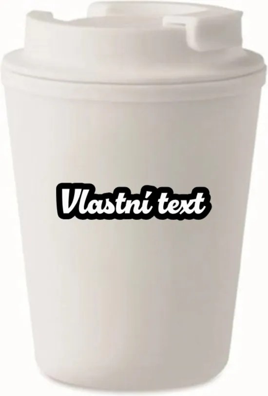 Personalizovaný cestovní termohrnek s vlastním textem s obrysem