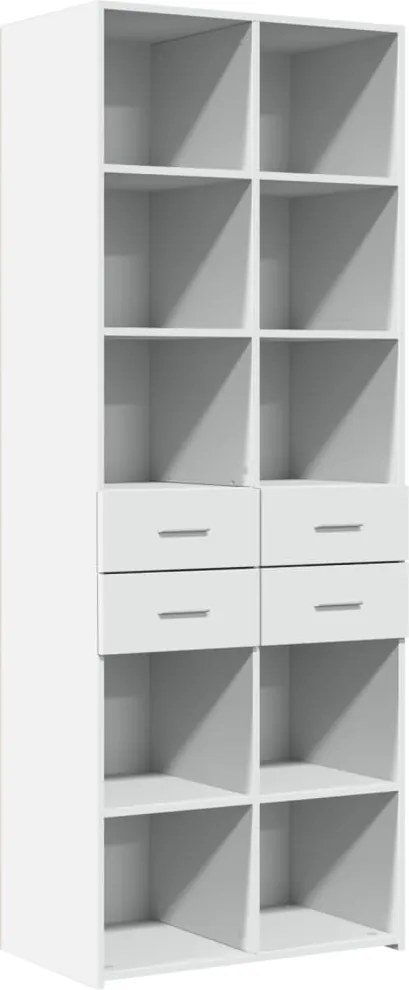 Skříň highboard bílá 70 x 42,5 x 185 cm kompozitní dřevo 3281462