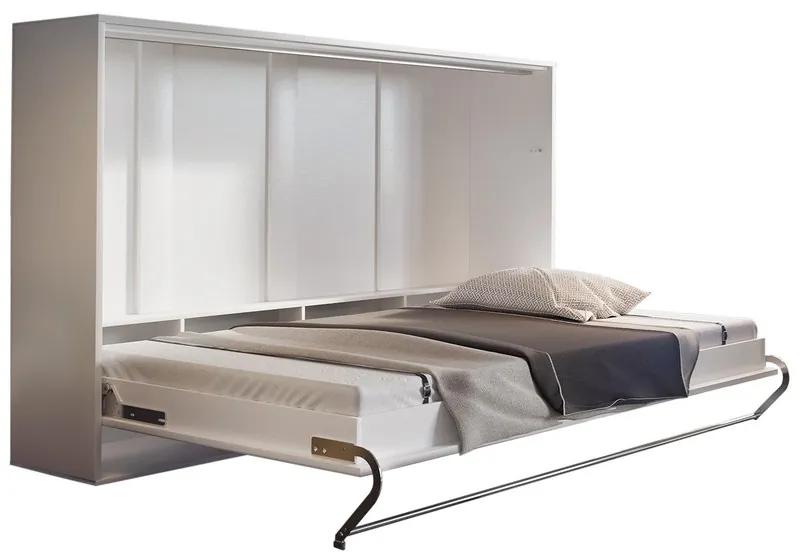 Sklápěcí postel Concord Pro II, Rozměr postele: 120x200, Barva: bílá / bílý lesk