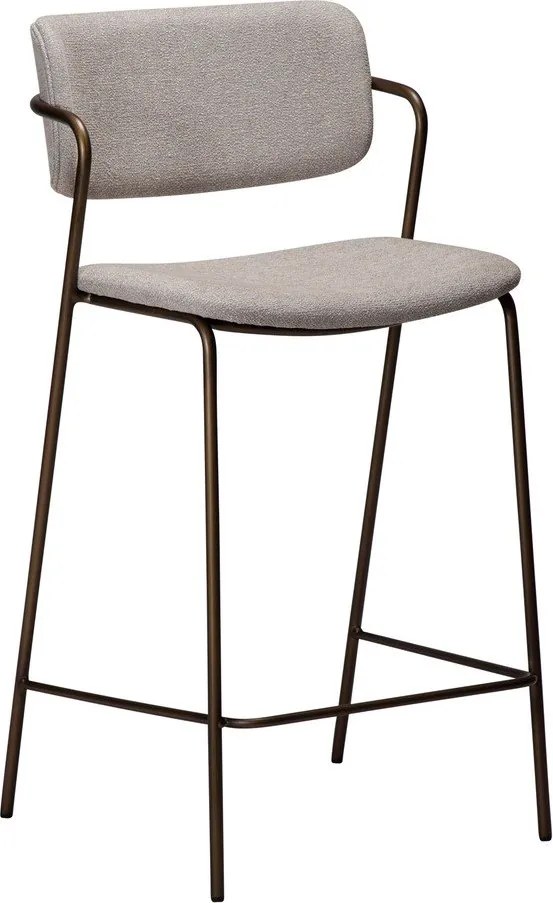 Šedá barová židle (výška sedáku 67,5 cm) Zed – DAN-FORM Denmark