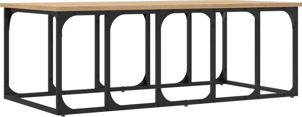 vidaXL Konferenční stolek 100 x 50 x 35,5 cm kompozitní dřevo [833379] Barva: hnědý dub