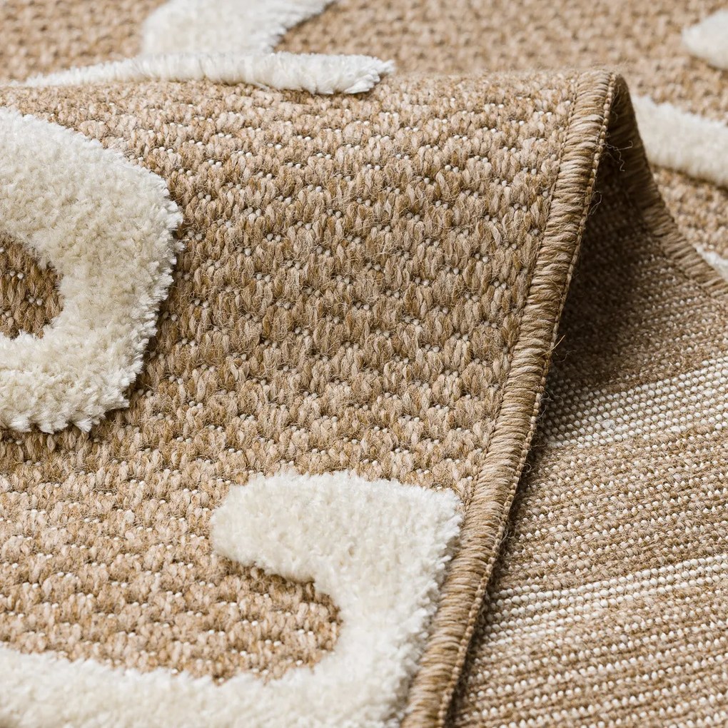 Dywany Łuszczów, Kusový koberec Spark 0711A beige/cream, 120x170, béžová, chodba / předsíň
