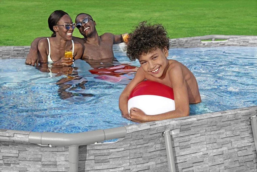 BESTWAY Power Steel Swim Vista bazén s oknem 427x250x100 14x8FT 7in1