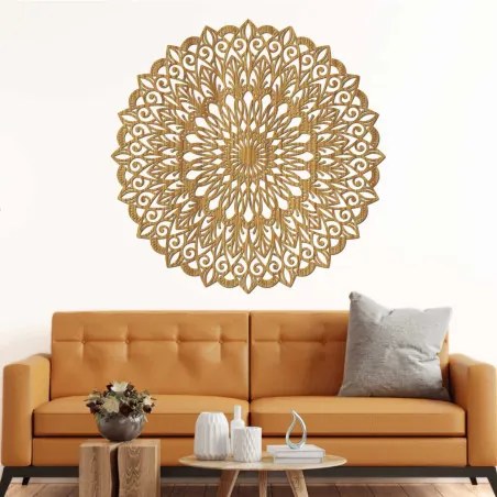 Elegantní mandala na zeď | Stylová dřevěná dekorace pro moderní interiér | SENTOP HDF0251-akcia20