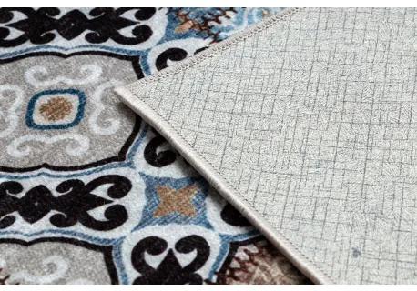 Dywany Luszczow Dětský kusový koberec MIRO 51913.802 pratelný  Patchwork protiskluz, modrý / hnědá Rozměr koberce: 140 x 190 cm