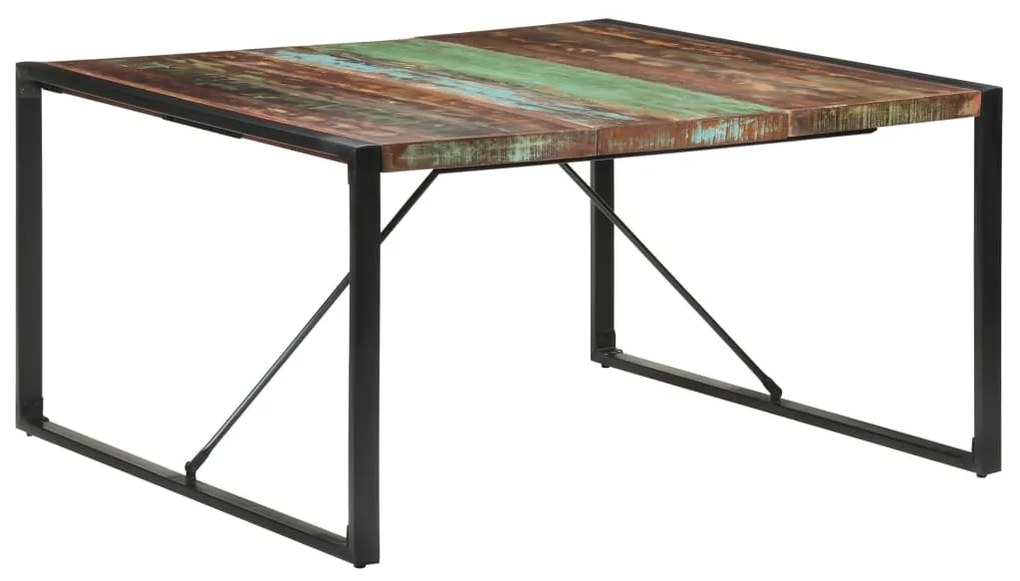 Jídelní stůl 140 x 140 x 75 cm masivní recyklované dřevo,  321573
