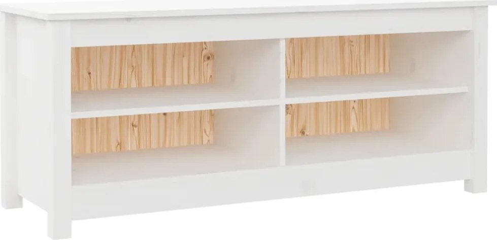 vidaXL Lavice s botníkem 110 x 38 x 45,5 cm masivní borovice [813775] Barva: Přírodní
