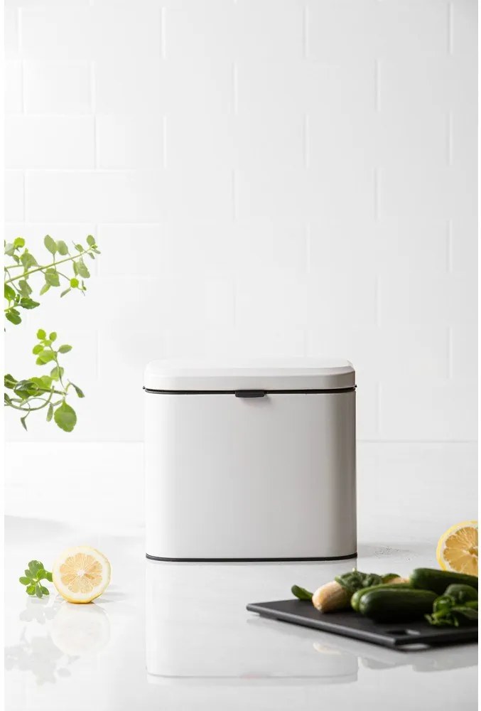 Bílá nádoba na kompostovatelný odpad 4 l Essentials – Ladelle