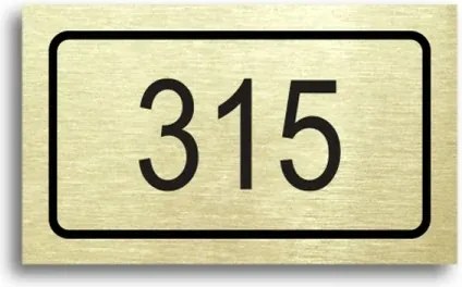 ACCEPT Číslo na dveře - typ 05 (50x30mm) - bílá tabulka - barevný tisk