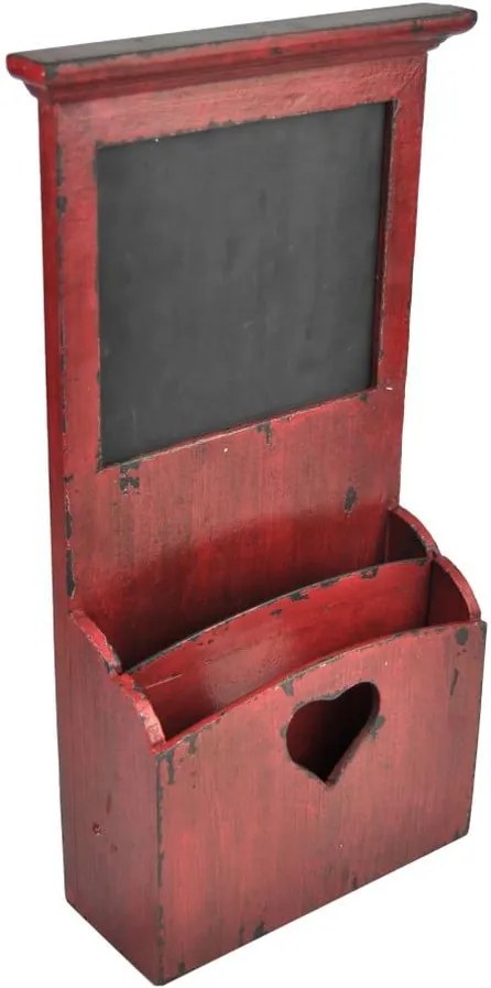 Dřevěný stojan s břidlicovou tabulí Antic Line Red Shelf