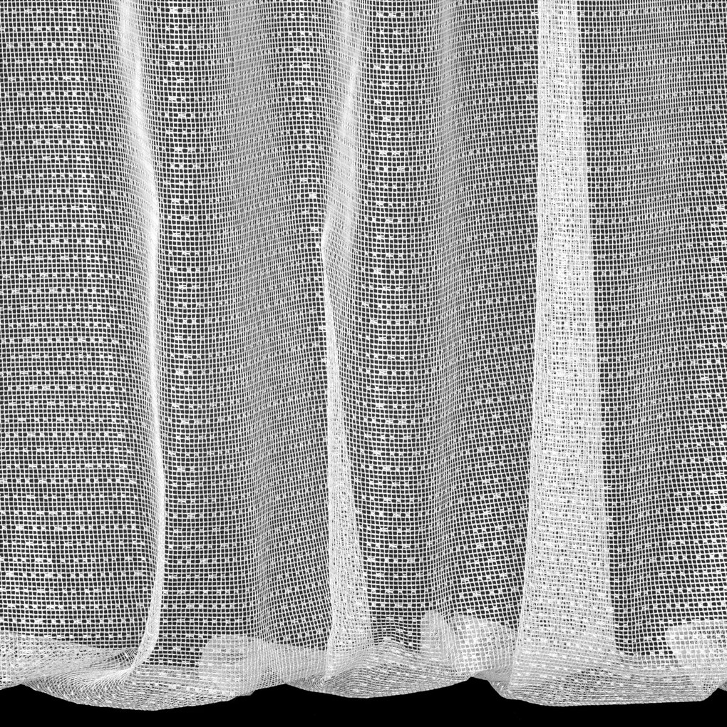 ZÁCLONA NA KROUŽCÍCH KATRIANA 400X250 CM BÍLÁ