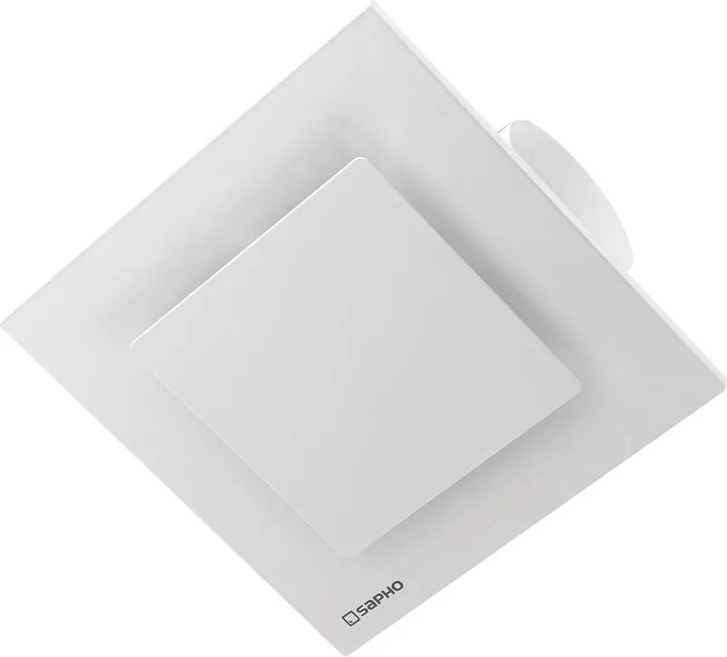 Sapho Sapho, TECTO koupelnový stropní ventilátor axiální, 20 W, potrubí 100mm, bílá, TC201