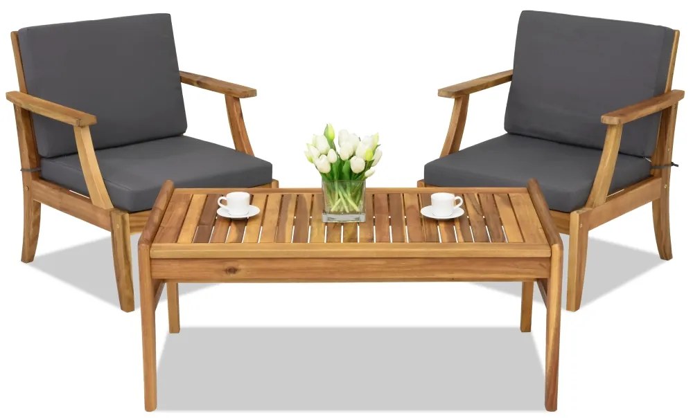 Zahradní nábytek z akátového dřeva Danang Terrace Garden Point