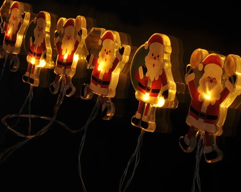 LED okenní řetěz Santa - 6 LED - přísavný - 120cm