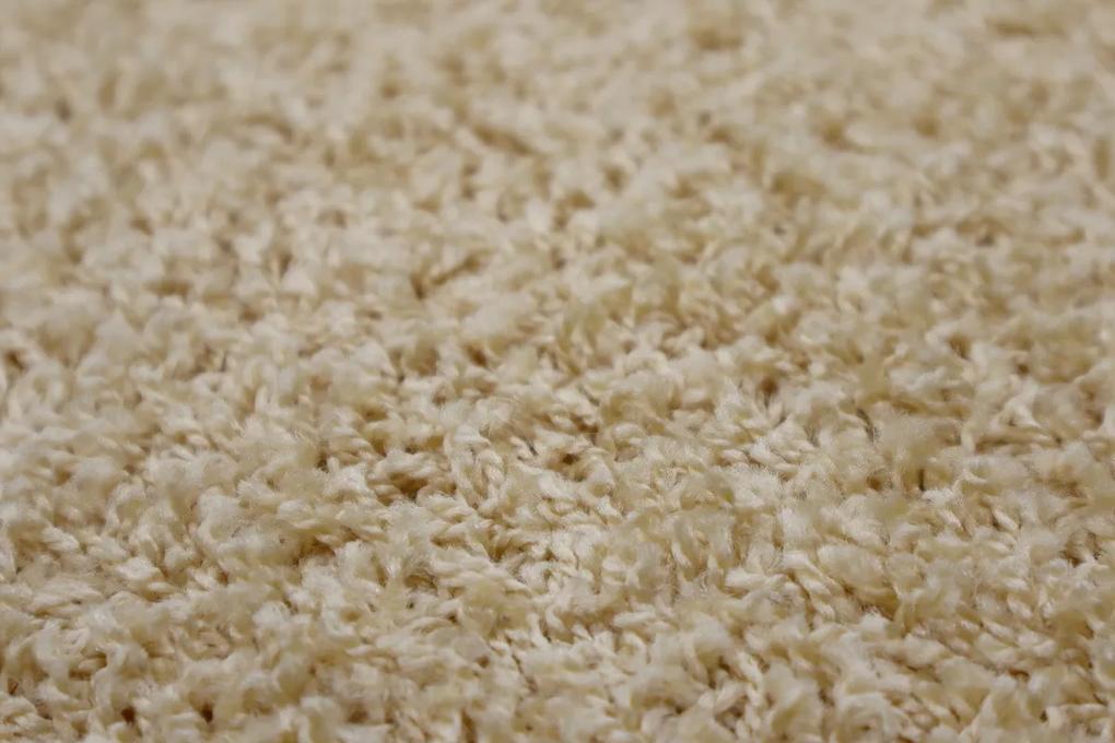 Vopi koberce Kusový koberec Color shaggy béžový kruh - 300x300 (průměr) kruh cm