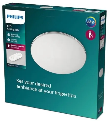 Philips - LED Stmívatelné stropní svítidlo TOBA LED/23W/230V 2700-6500K + DO