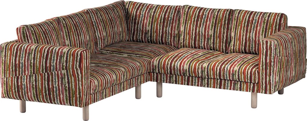 Potah na pohovku IKEA Norsborg rohová 4-místná barva vícebarevná látka pletený vzor, vzorované