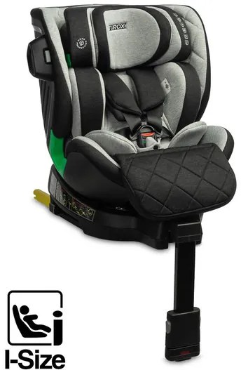 CARETERO autosedačka TUROX I-SIZE GREY (40-150)