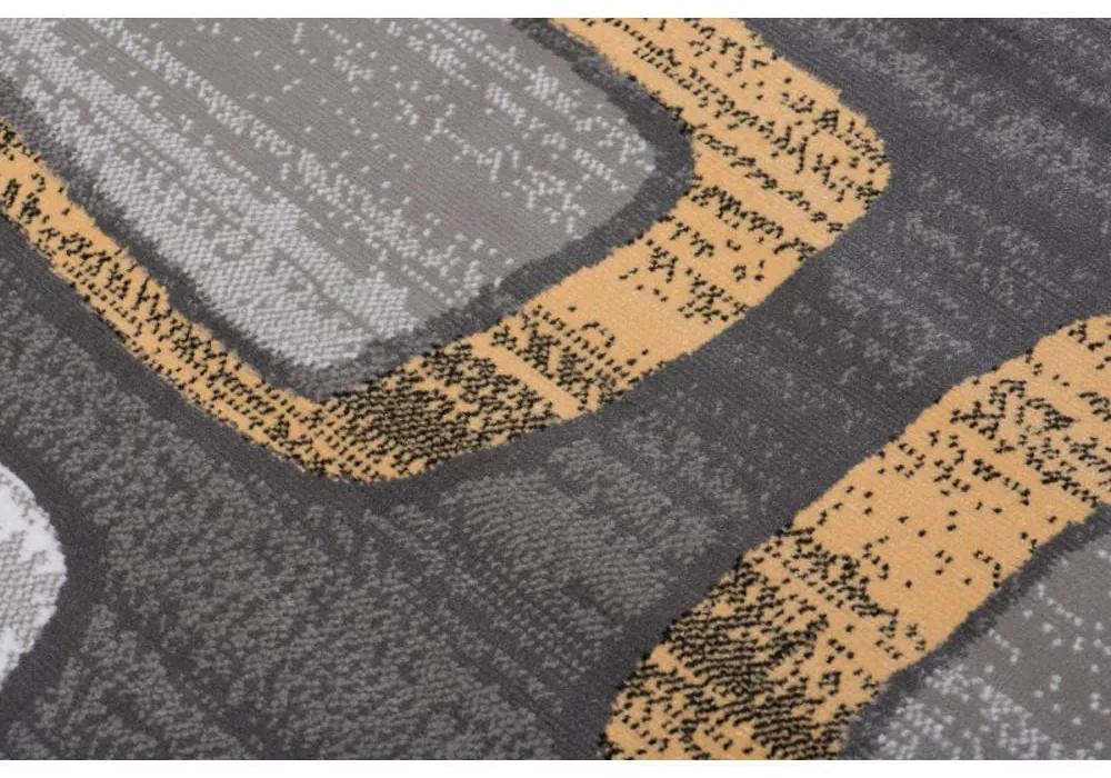 Kusový koberec PP Candy šedožlutý 140x200cm