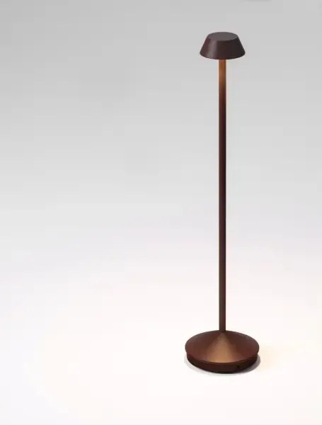 Venkovní stojací lampa Arion hnědá