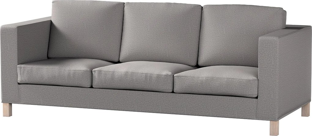 Potah na pohovku IKEA Karlanda 3-místná nerozkládací, krátký barva šedá látka pletený vzor