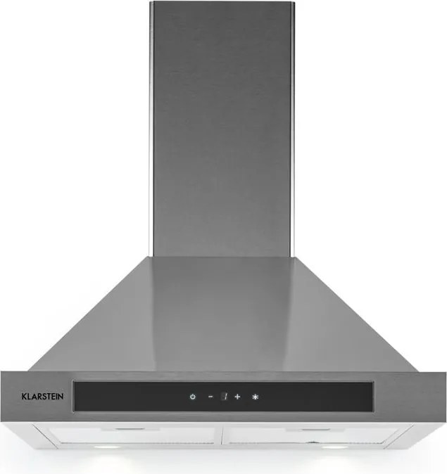 Klarstein Zelda, digestoř, 60 cm, nástěnná, 600 m³/h, LED, dotykové ovládání, časovač, nerezová ocel