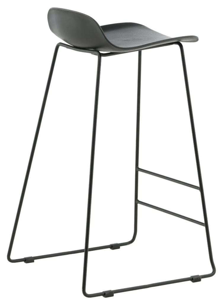 Barová židle Wave, 2ks, černá, S50xD42xV87