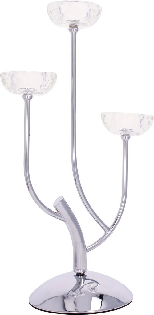 Svícen Elizabeth silver výška 44,5cm